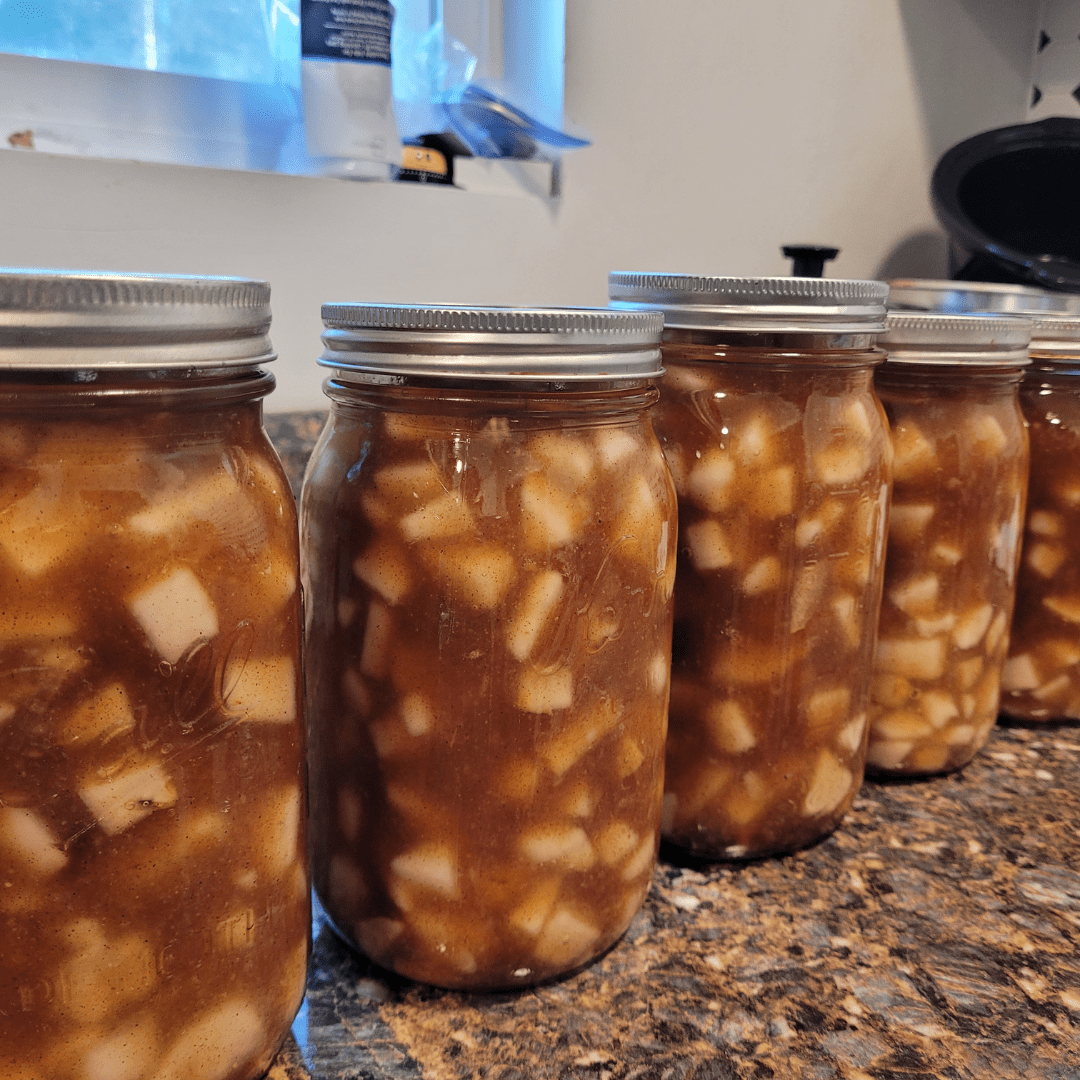 How to Make and Can Pear Pie Filling - The Off Grid Barefoot Girl