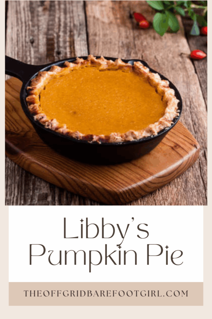 Recipe for Libby's Pumpkin Pie: A Holiday Favorite Made Easy! - The Off Grid Barefoot Girl
